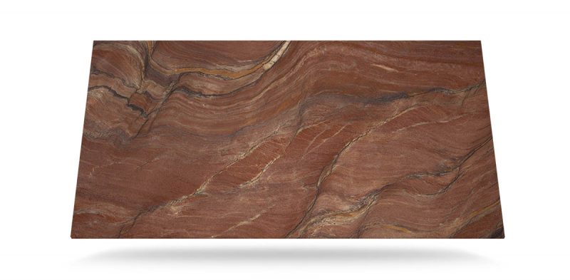 Lightweight Red Revolution quartzite for large format | Stonesize
