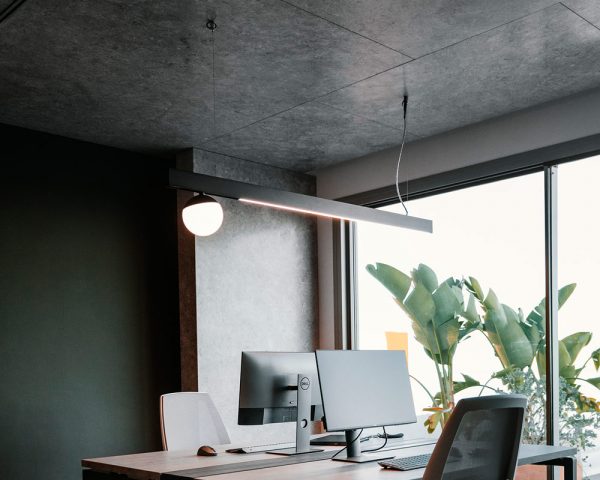 Large-format natural stone ceilings in interiors | Stonesize®