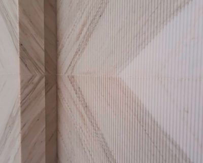 Ribbed Marble Cladding - Reduced Weight | Stonesize®